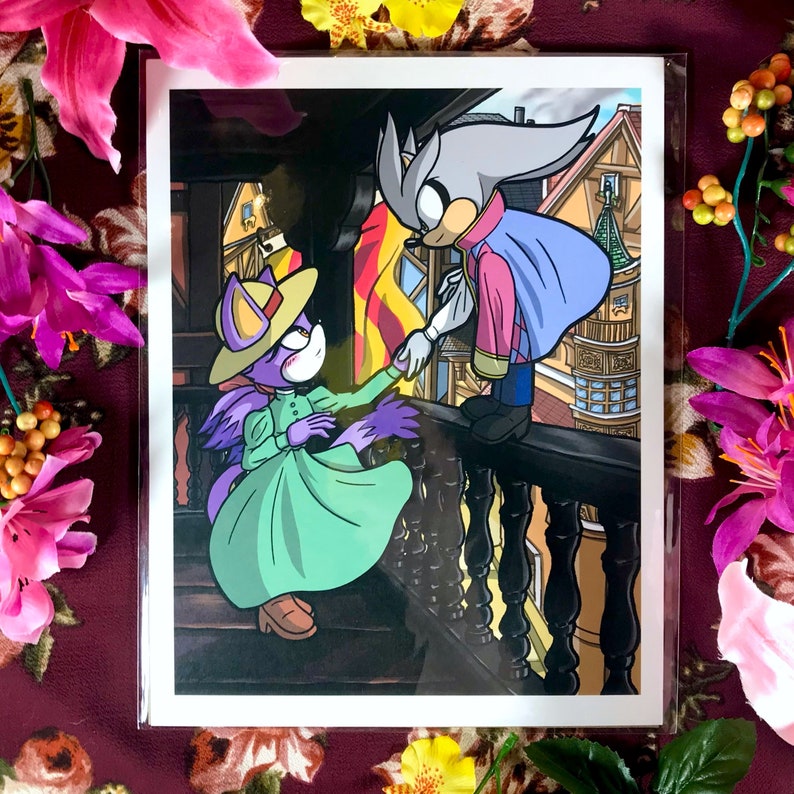 Blaze & Silver - Sonic Hedgehog Howl’s Moving Castle Crossover Original ...