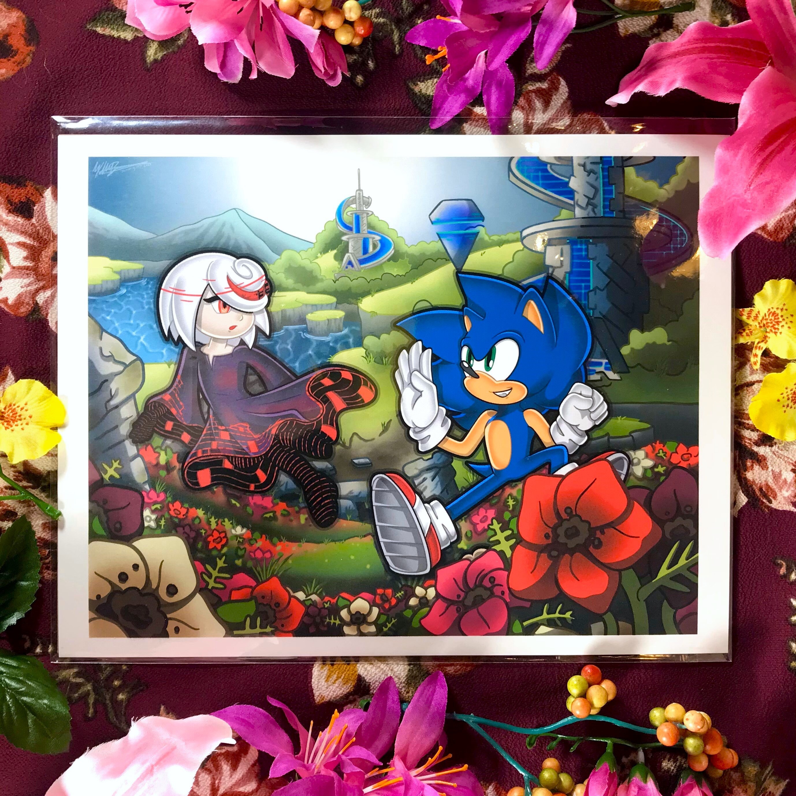 Sage & Sonic - Sonic Frontiers Original Signed Art Print Digital Art - Etsy