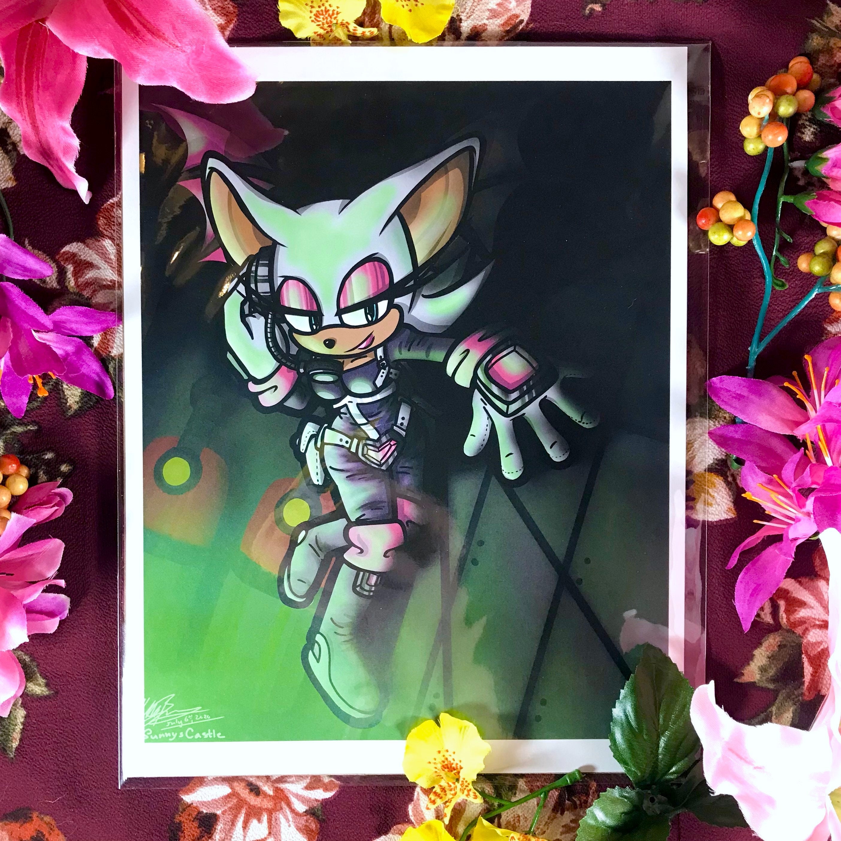 Rouge the Bat Sonic Heroes Outfit Sonic the Hedgehog Original Signed ...