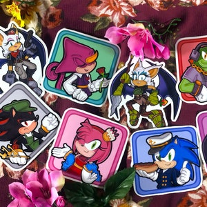 Sonic Prime Rouge the Bat 4" Vinyl Stickers (rouge, Batten, Prim, Rebel ...