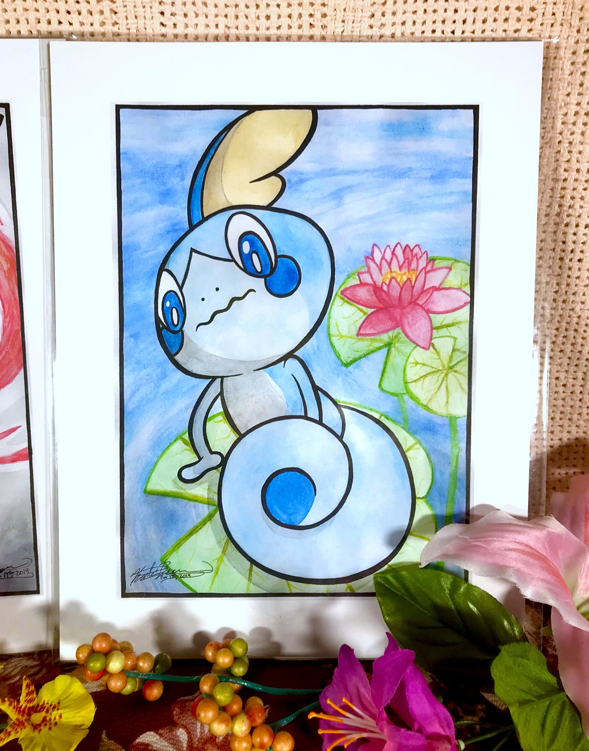 Sobble, Grookey, & Scorebunny Watercolor Original Signed Art Print Set ...