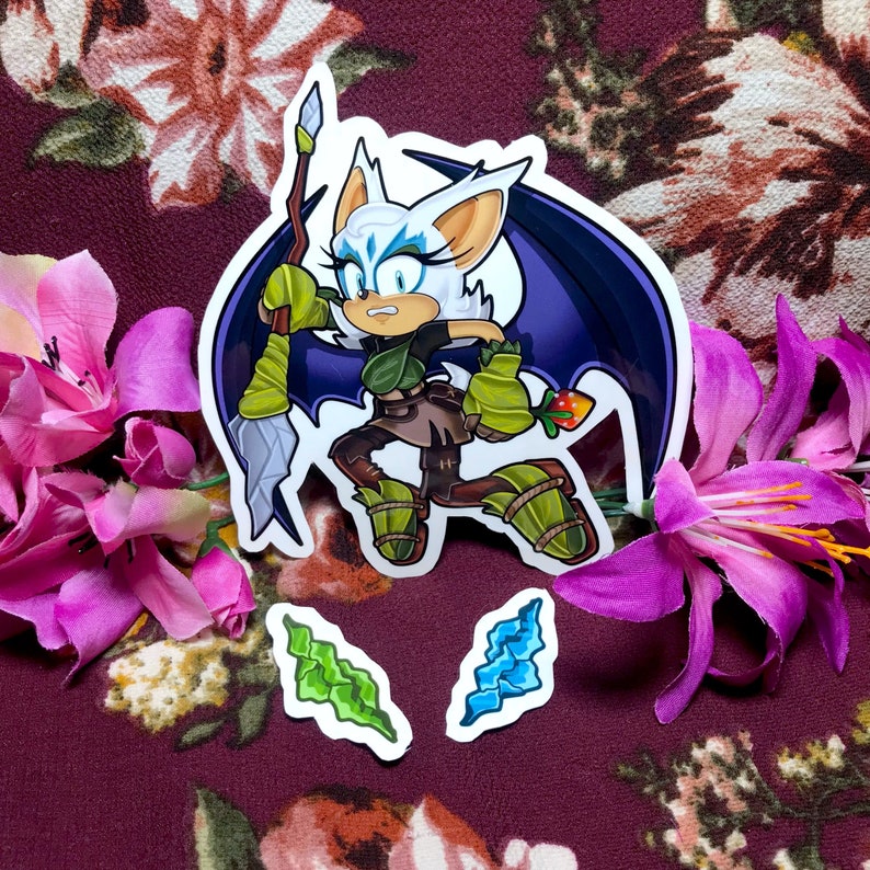 Sonic Prime Rouge the Bat 4 Vinyl Stickers rouge - Etsy