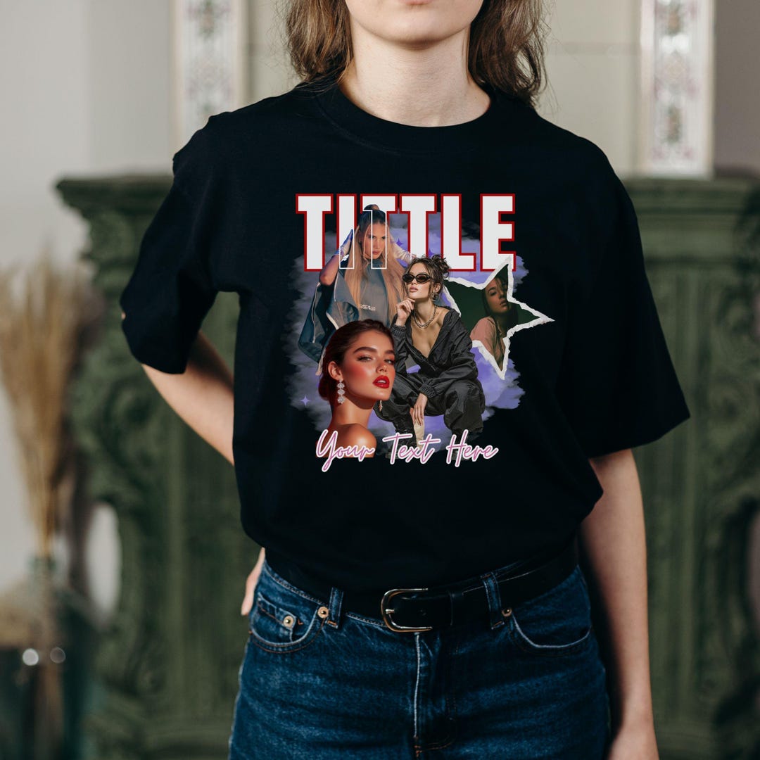 Custom Bootleg Photo Shirt, Editable Canva Bootleg Shirt, Your Photo ...