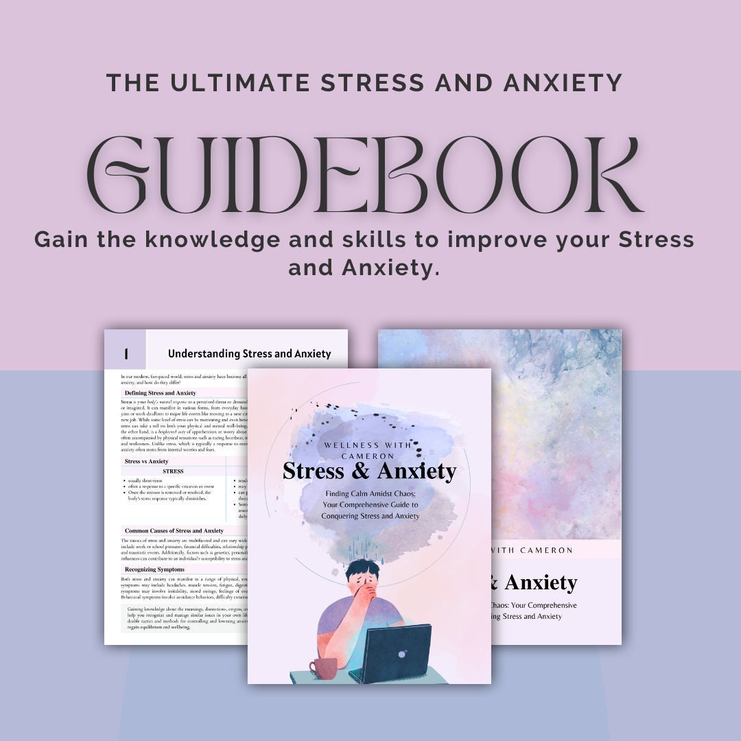Stress and Anxiety Guidebook, Therapy and Therapist Tools Resources for ...