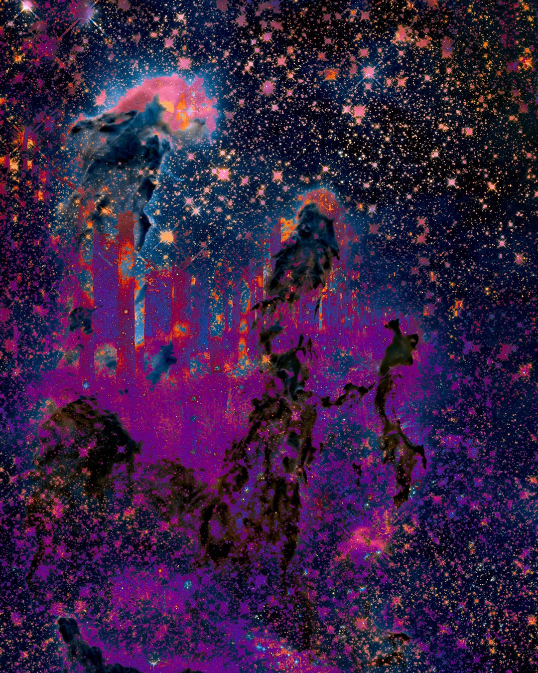 Purple Splatter in Space Photo Galaxy Print | 8x10 or 11x14 | Fantasy ...