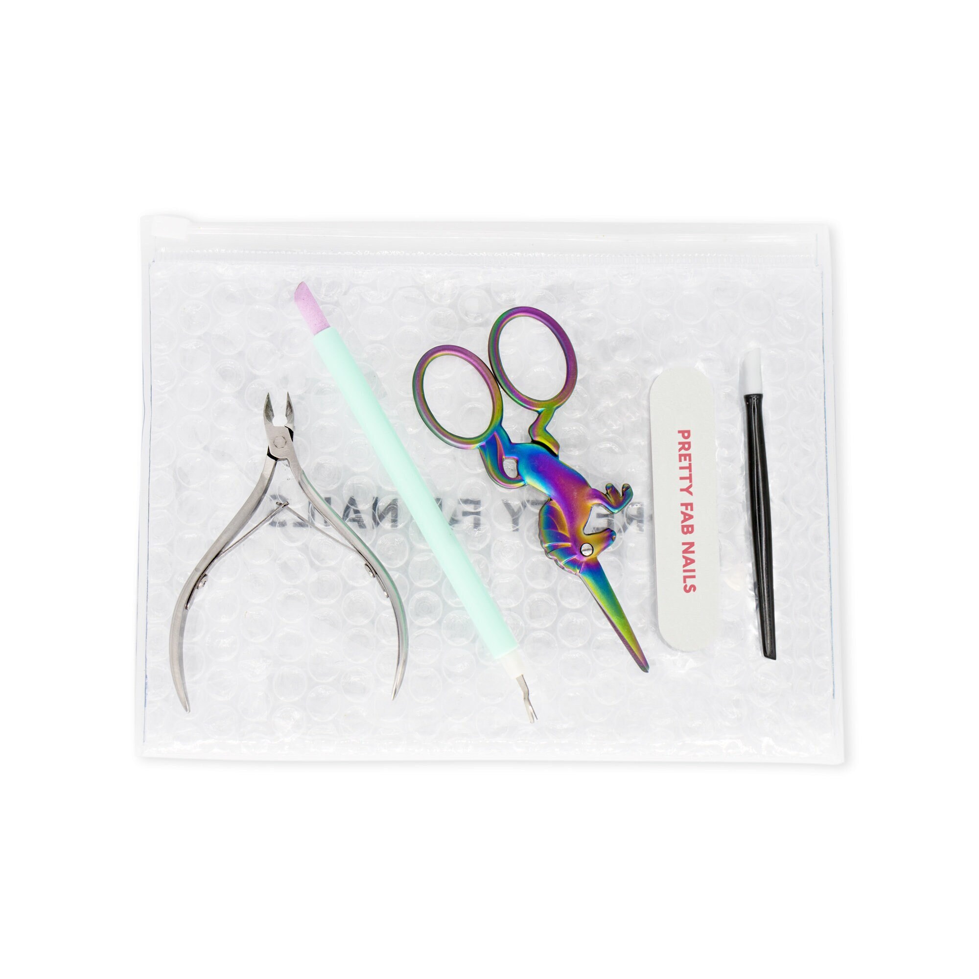 Nail Wrap Essentials Kit Bubble Pouch Cuticle Pusher Nail - Etsy