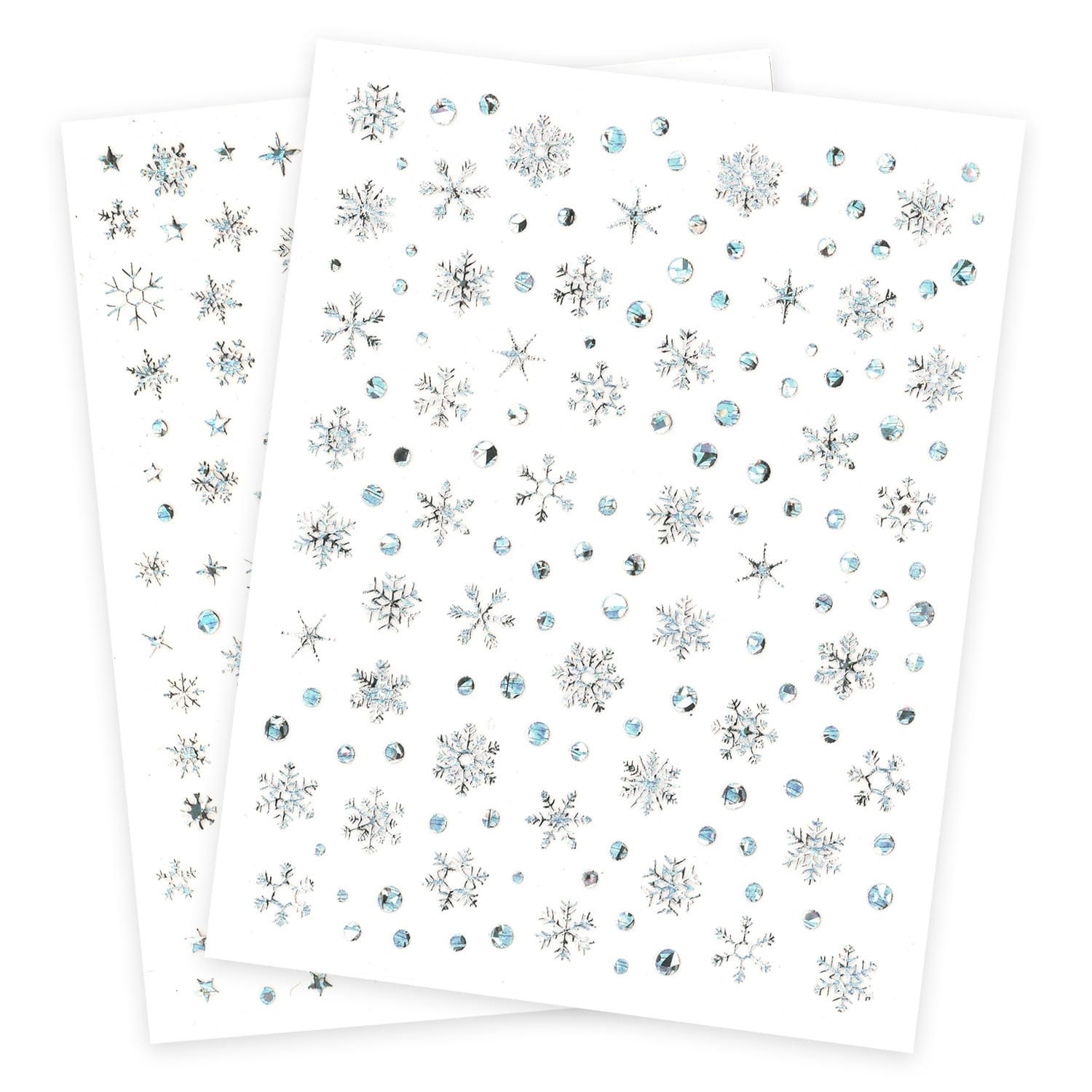 Holographic Snowflake Nail Stickers Winter Nail Decals | Etsy