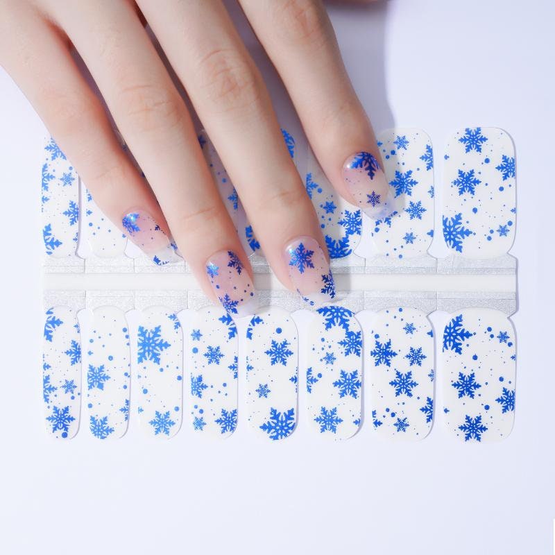 Clear Overlay Winter Snowflake Nail Wraps Christmas Nail - Etsy