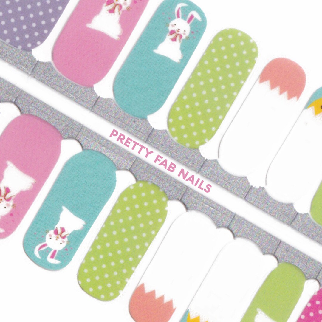 Easter Nail Wraps • Easter Nail Art • Cute Polka Dot Pastel Spring ...