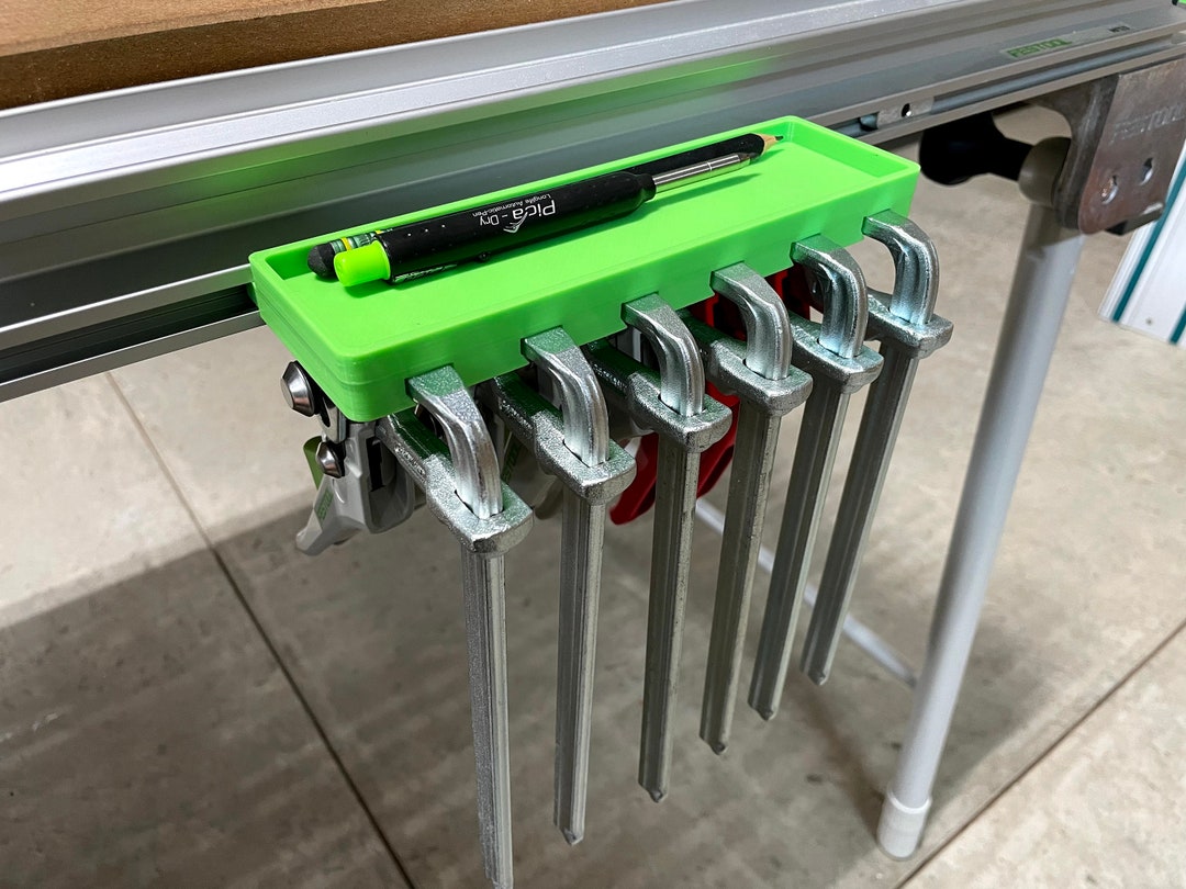 Festool Quick Clamp Rack X6 & Pencil Storage Tray for Festool MFT/3 ...