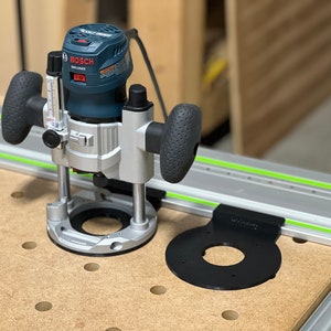 Bosch PR011 & PR111 Colt Plunge Base Router Adapter for Track Saw Guide ...