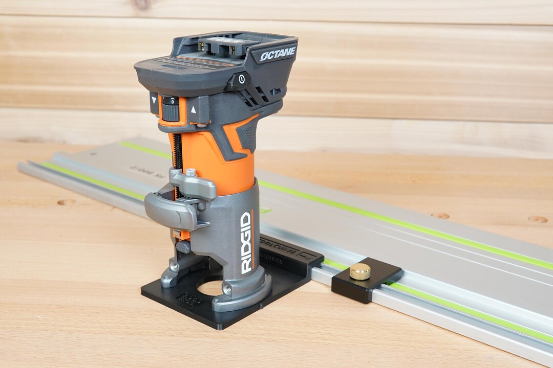 Track Saw Guide Rail Adapter for Ridgid 18v Trim Router - Etsy