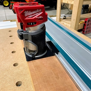 Milwaukee Router Adapter to Makita Track Saw Guide Rail - M18 2723-20 ...
