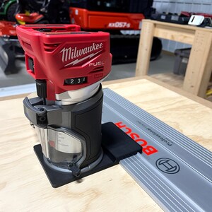 Milwaukee Router Adapter to Bosch & Mafell Track Saw Guide Rails - M18 ...