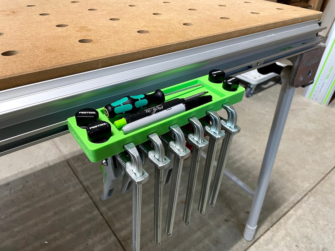 Festool Clamp Rack X6, Bench Dog Holder and Pencil Tray Utility Rack ...