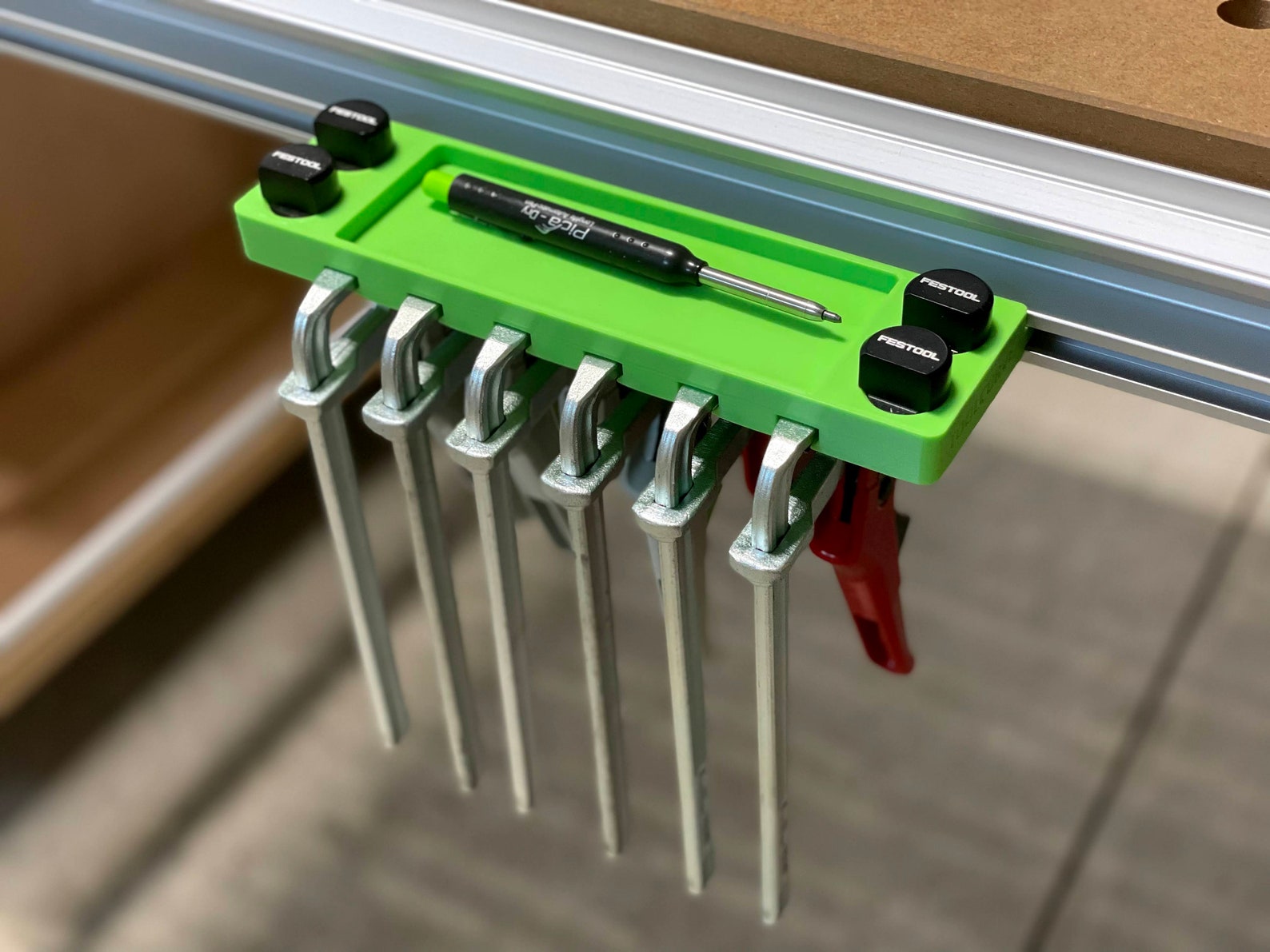 Festool Clamp Rack X6, Bench Dog Holder and Pencil Tray Utility Rack ...