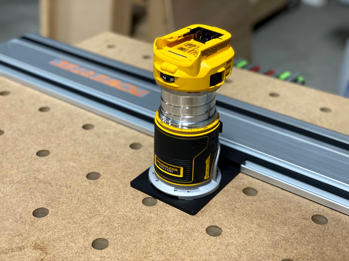 Dewalt Router Adapter for Powertec Track Saw Guide Rails - DCW600B 20v ...