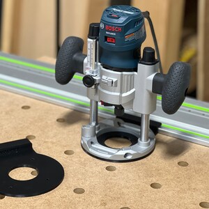 Bosch PR011 & PR111 Colt Plunge Base Router Adapter for Track Saw Guide ...