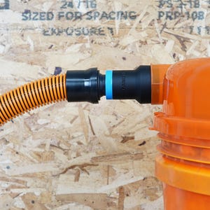 1 1/4" Shop Vac Hose Locking Dust Adapter for Dustopper Cyclone Dust ...