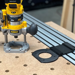 Dewalt Plunge Router Adapter for Dewalt Track Saw Guide Rails - DCW600B ...