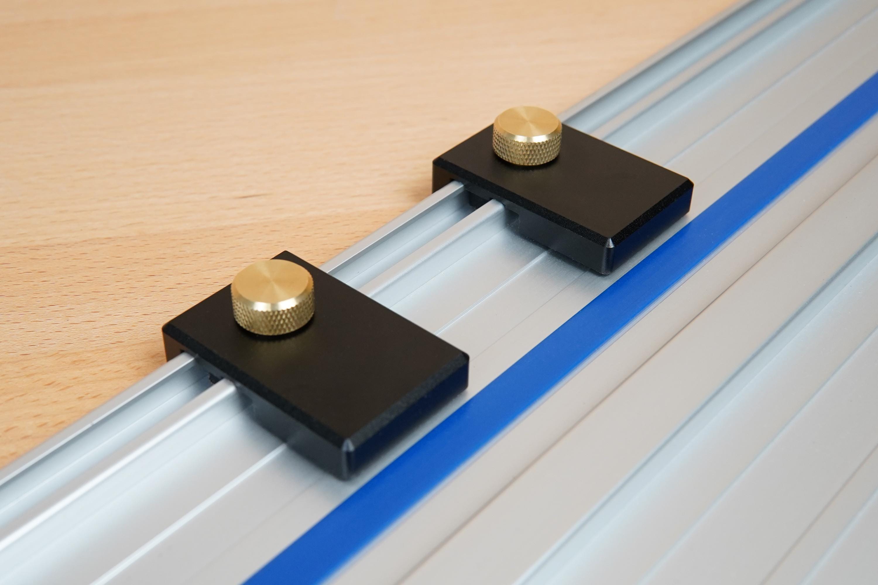 Aluminum Guide Rail Limit Stops Compatible With Kreg Track Saw Rails ...