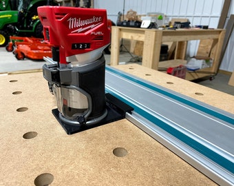 Milwaukee Router Adapter to Festool Track Saw Guide Rail - M18 2723-20 ...