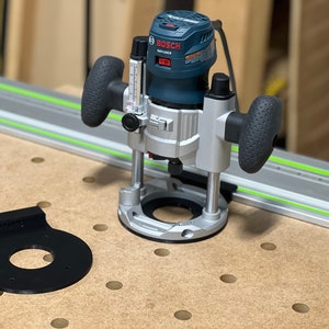 Bosch PR011 & PR111 Colt Plunge Base Router Adapter for Track Saw Guide ...