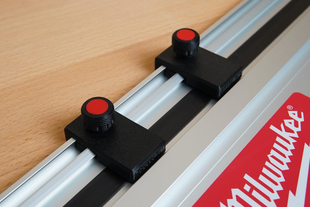 Milwaukee Guide Rail Limit Stops - Pair of 2 for Milwaukee Track Saw ...