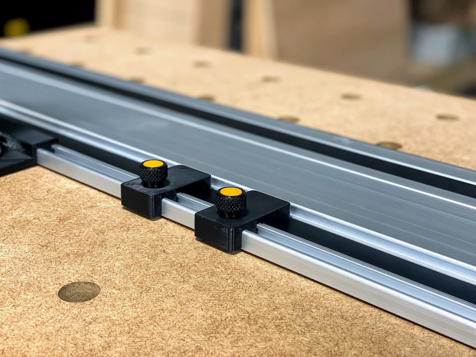 Powertec Guide Rail Limit Stops - Pair of 2 for Powertec Track Saw ...