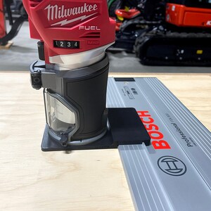 Milwaukee Router Adapter to Bosch & Mafell Track Saw Guide Rails - M18 ...