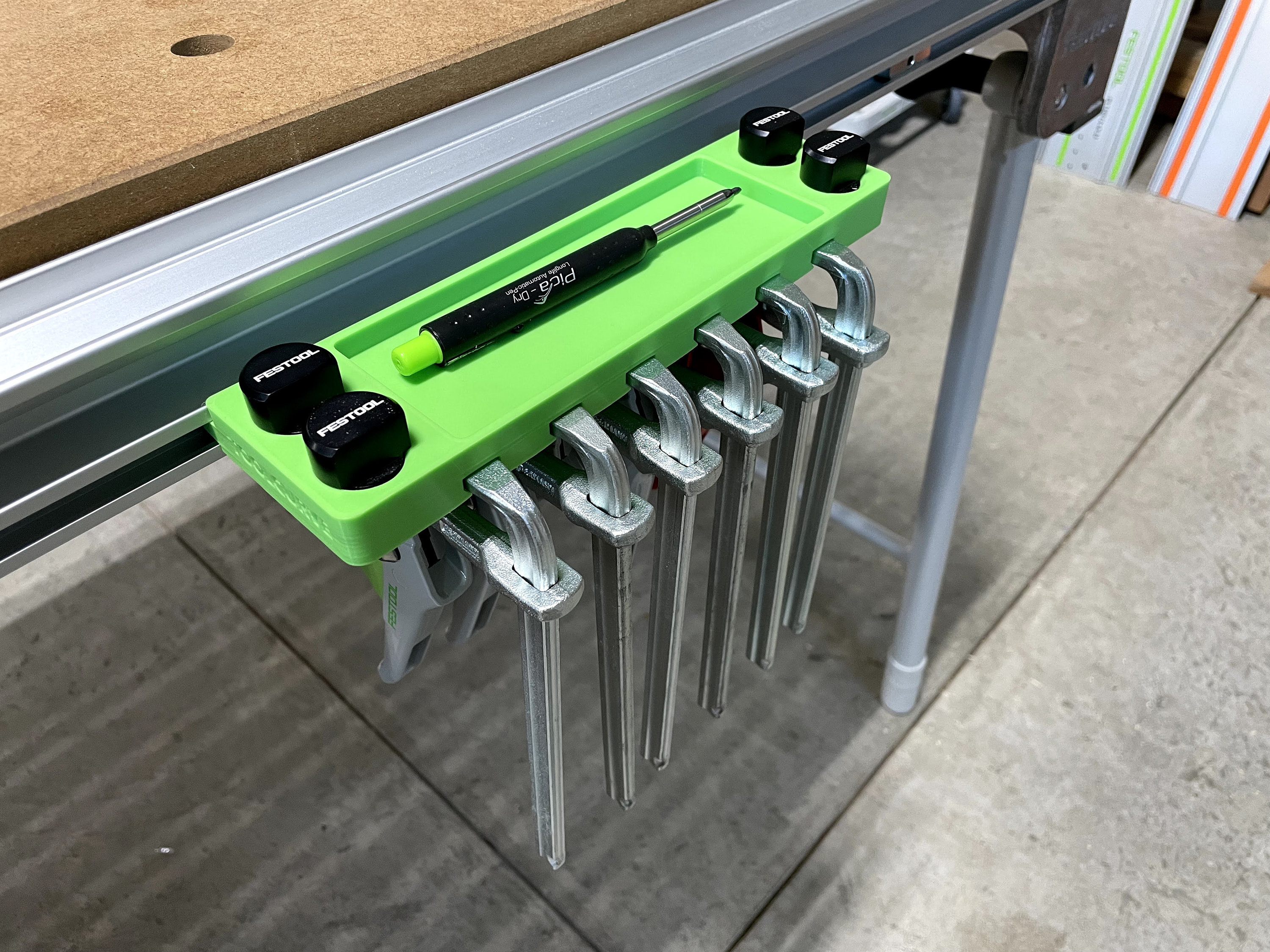 Festool Clamp Rack X6, Bench Dog Holder and Pencil Tray Utility Rack ...