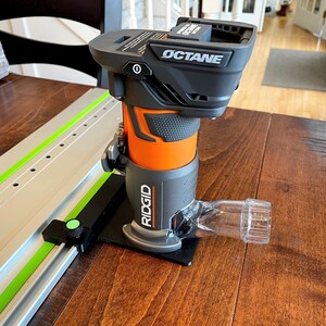 Ridgid Router Adapter for Festool Track Saw Guide Rail Ridgid 18v Trim ...