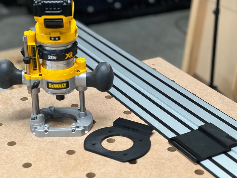 Dewalt Plunge Router Adapter for Dewalt Track Saw Guide Rails - DCW600B ...