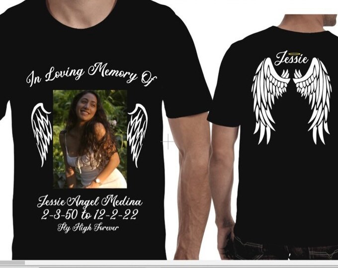 Memorial Shirts, Memorial Wings, Celebration of Life, in Loving Memory ...