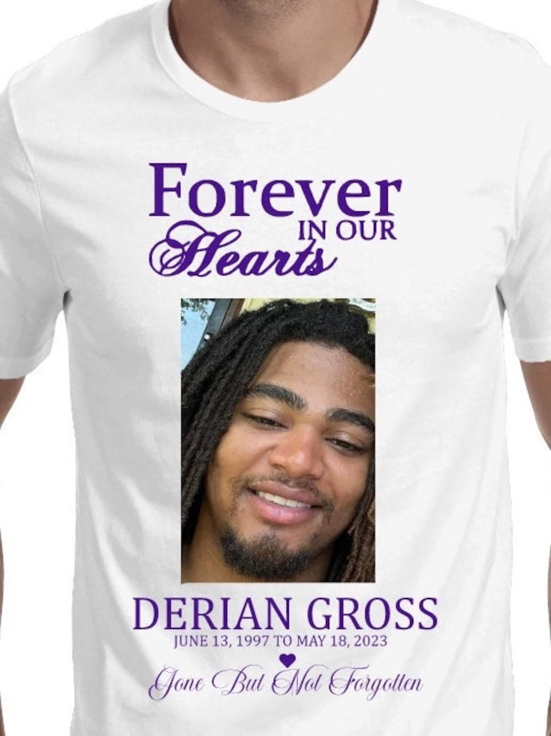 Memorial Shirts, Forever in Our Hearts Memorial, Celebration of Life ...