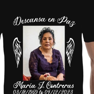 Descansa En Paz, Memorial Shirts, Spanish in Loving Memory Shirts ...