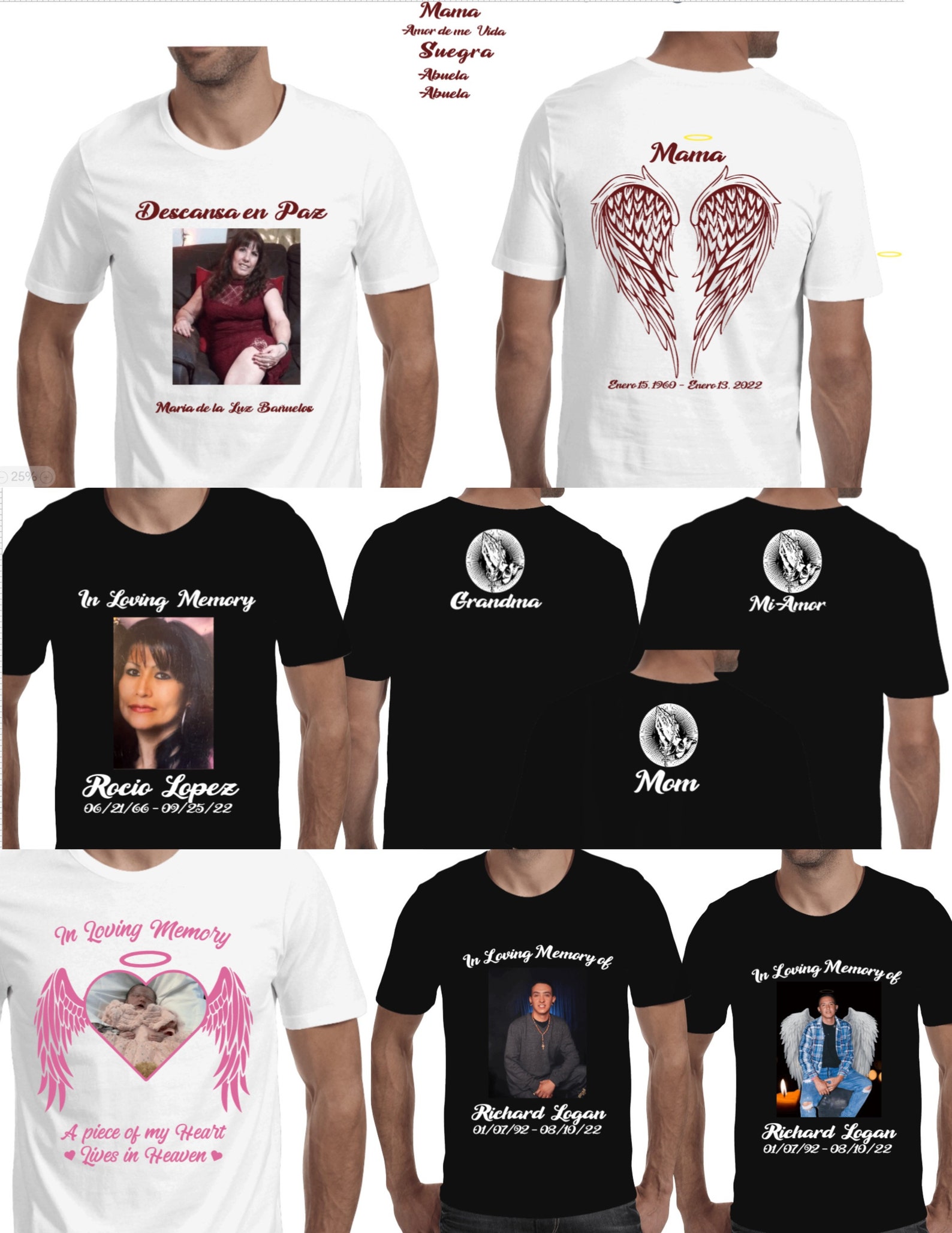 In Loving Memory T-shirt, R.i.p. Shirt, Rest in Peace Shirt, Custom ...