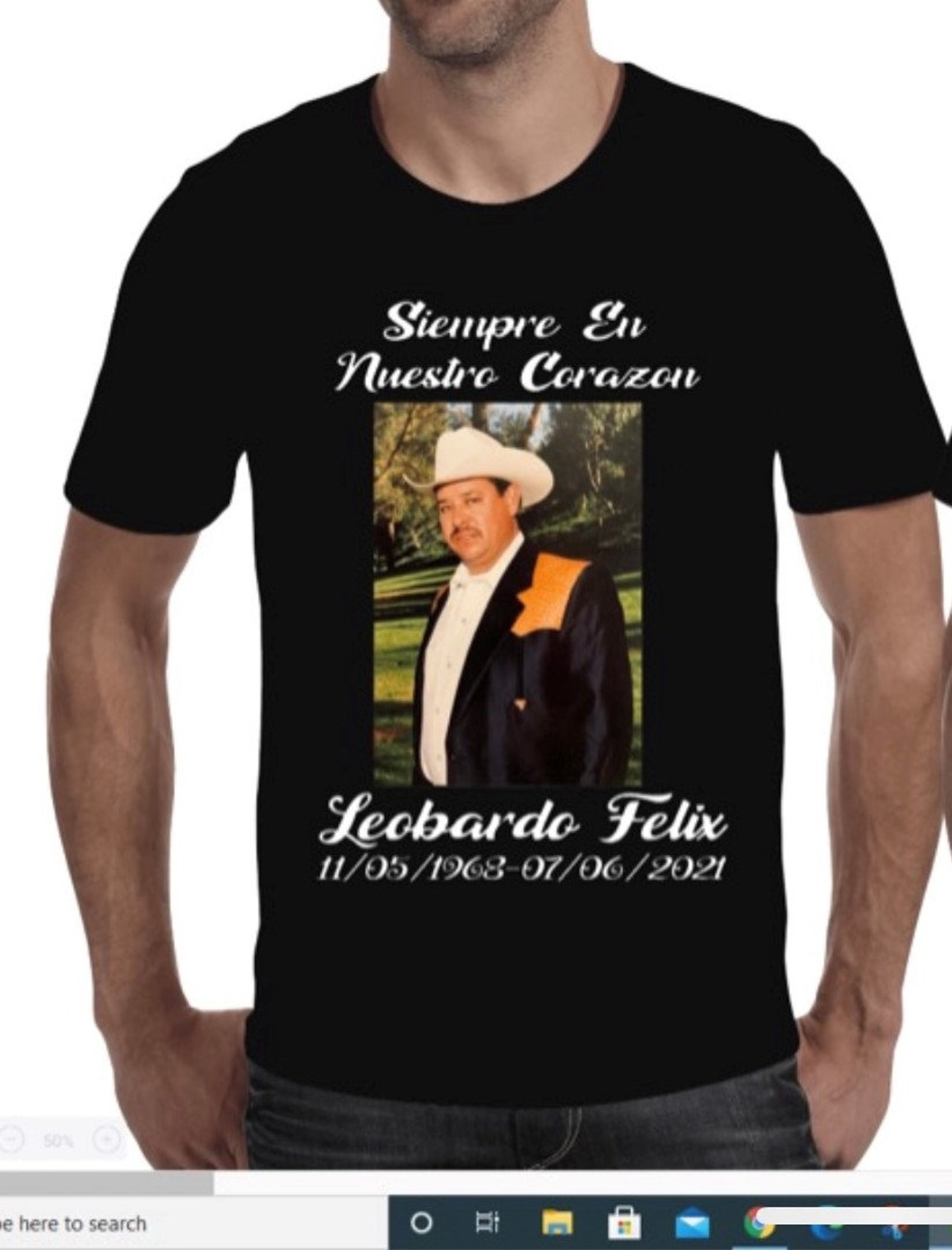 Customized Spanish Funeral Photo Memorial T-shirt Black or - Etsy