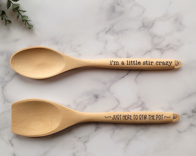 Funny Wooden Spoons Laser Engraved Wood Spoon Funny Wood Spoons Funny ...
