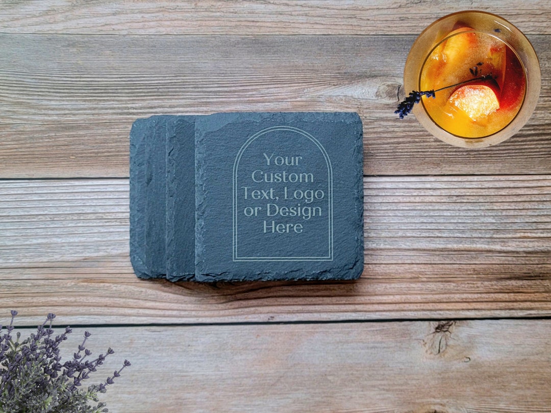 Custom Coasters Bulk, Logo Design Custom for Business, Marketing ...