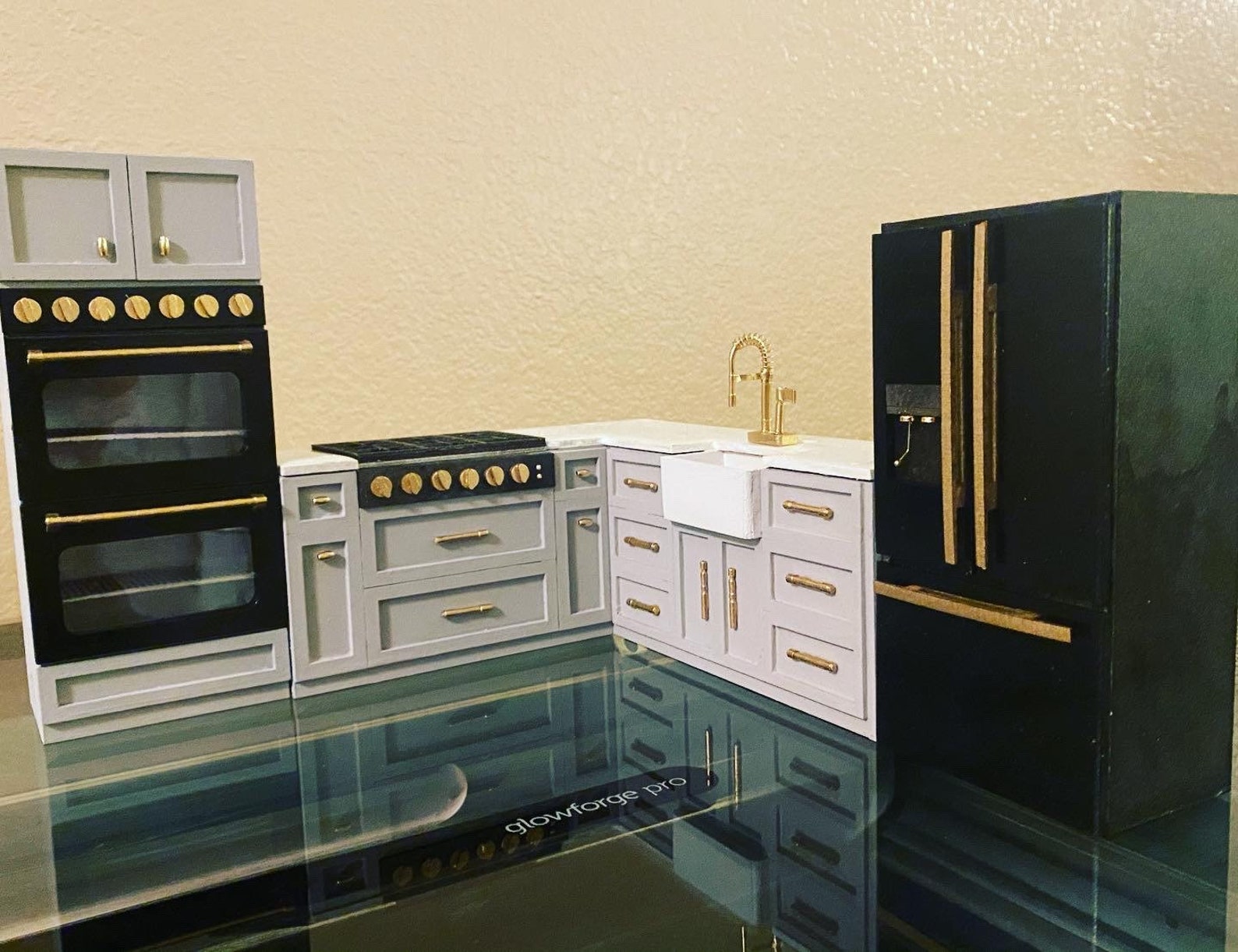 Miniature 1:12 Scale Kitchen Cabinet With Stove Top - Etsy