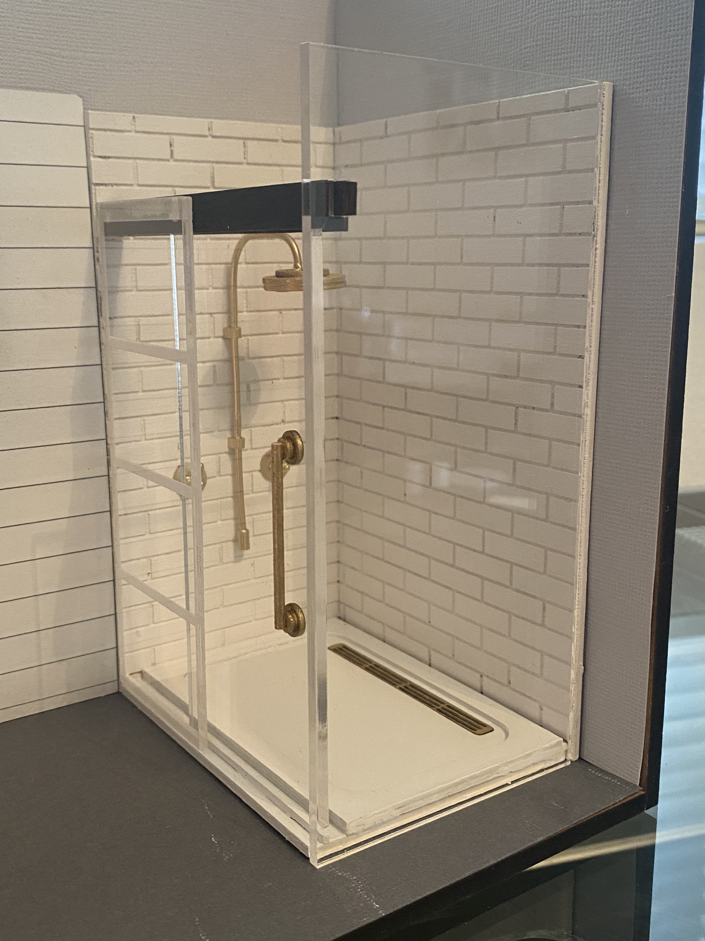 Modern Farmhouse Shower Miniature Dollhouse 1/12 Scale - Etsy