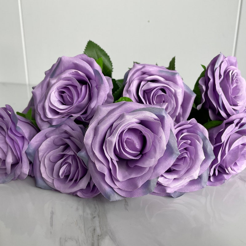 Purple Rose Bouquet - Etsy