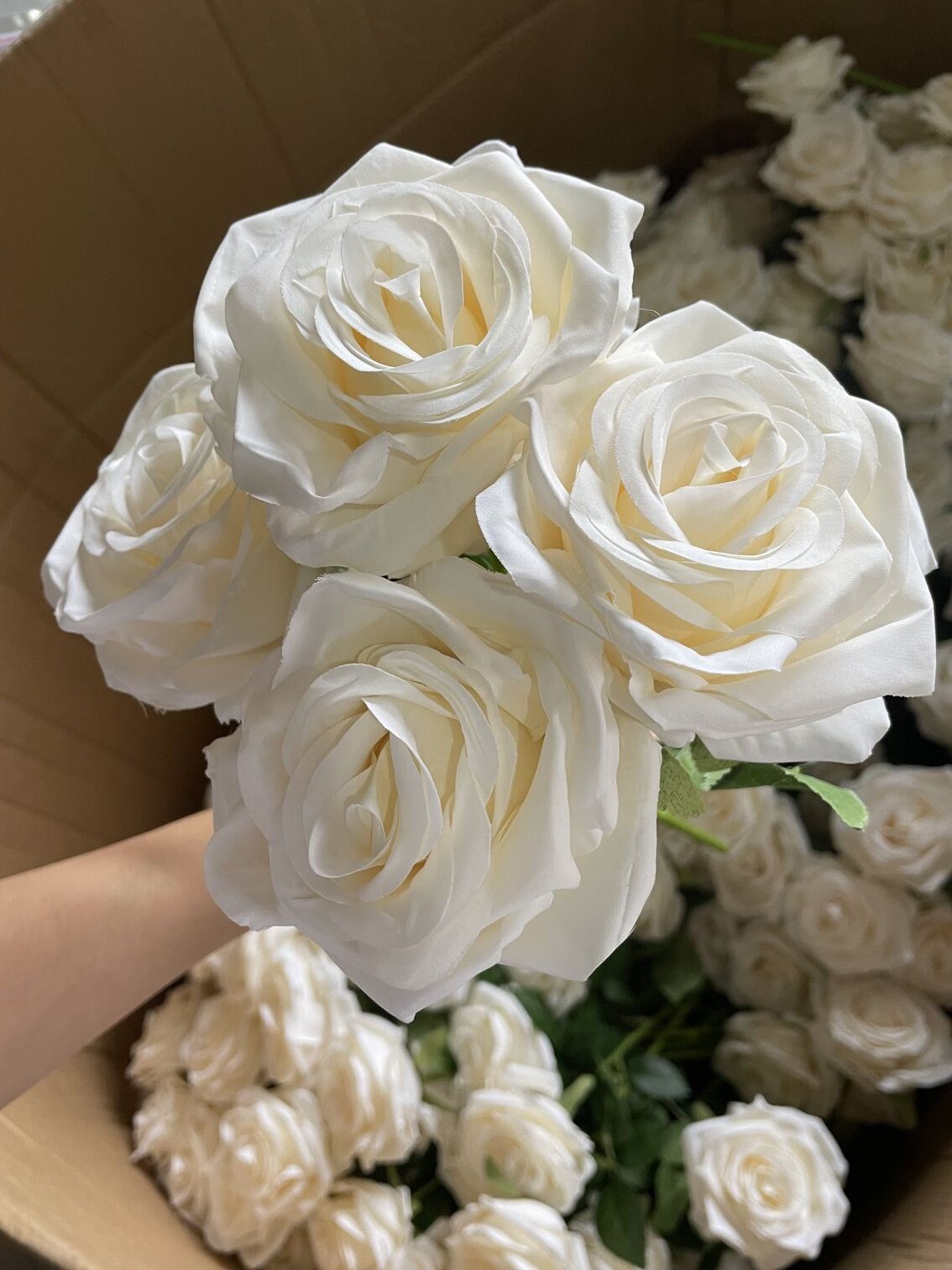 High Quality 10pcs French Ivory Roses Artificial Flowers White - Etsy