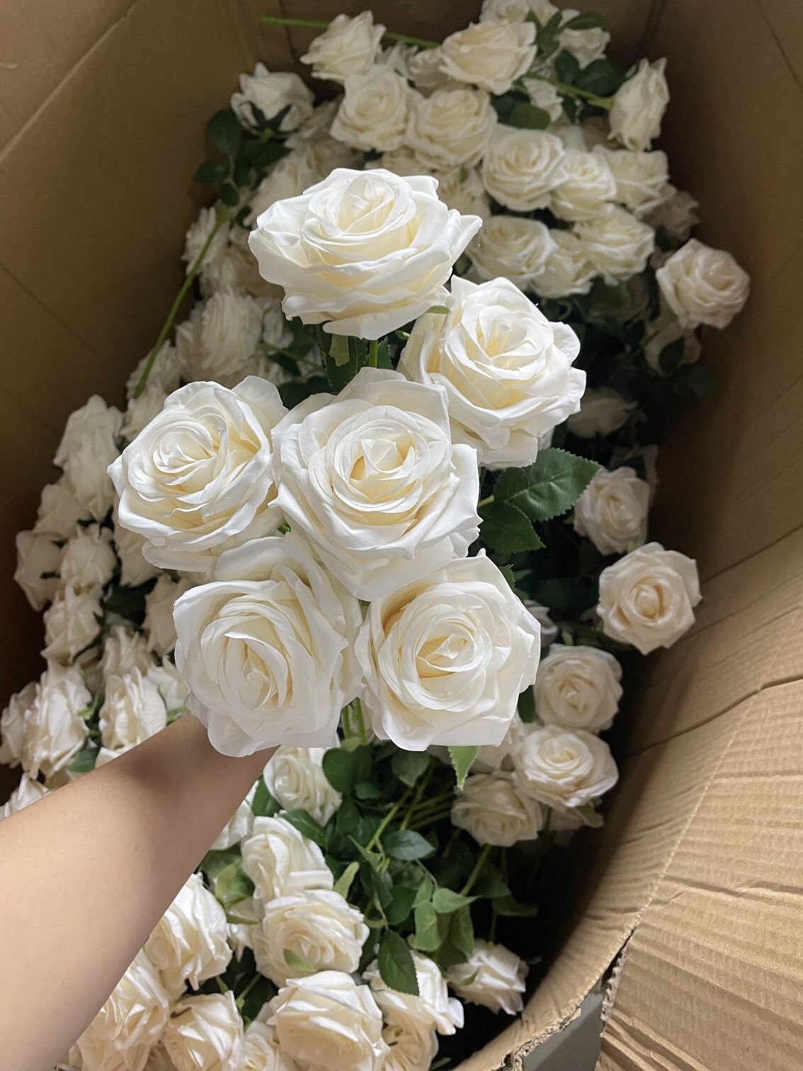 High Quality 10pcs French Ivory Roses Artificial Flowers White - Etsy