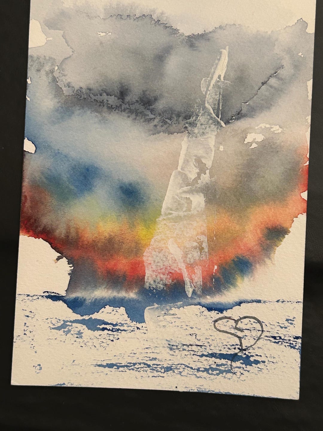 OBX Watercolor Painting Original Hand-painted Impressionistic Sailboat ...