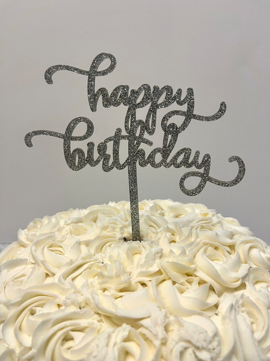 Personalized Happy Birthday Cake Topper, Custom Birthday Party Cake ...