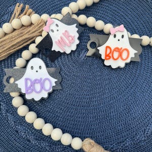 Customizable Ghost Stanley Topper/bow Ghost Cup Topper/halloween ...