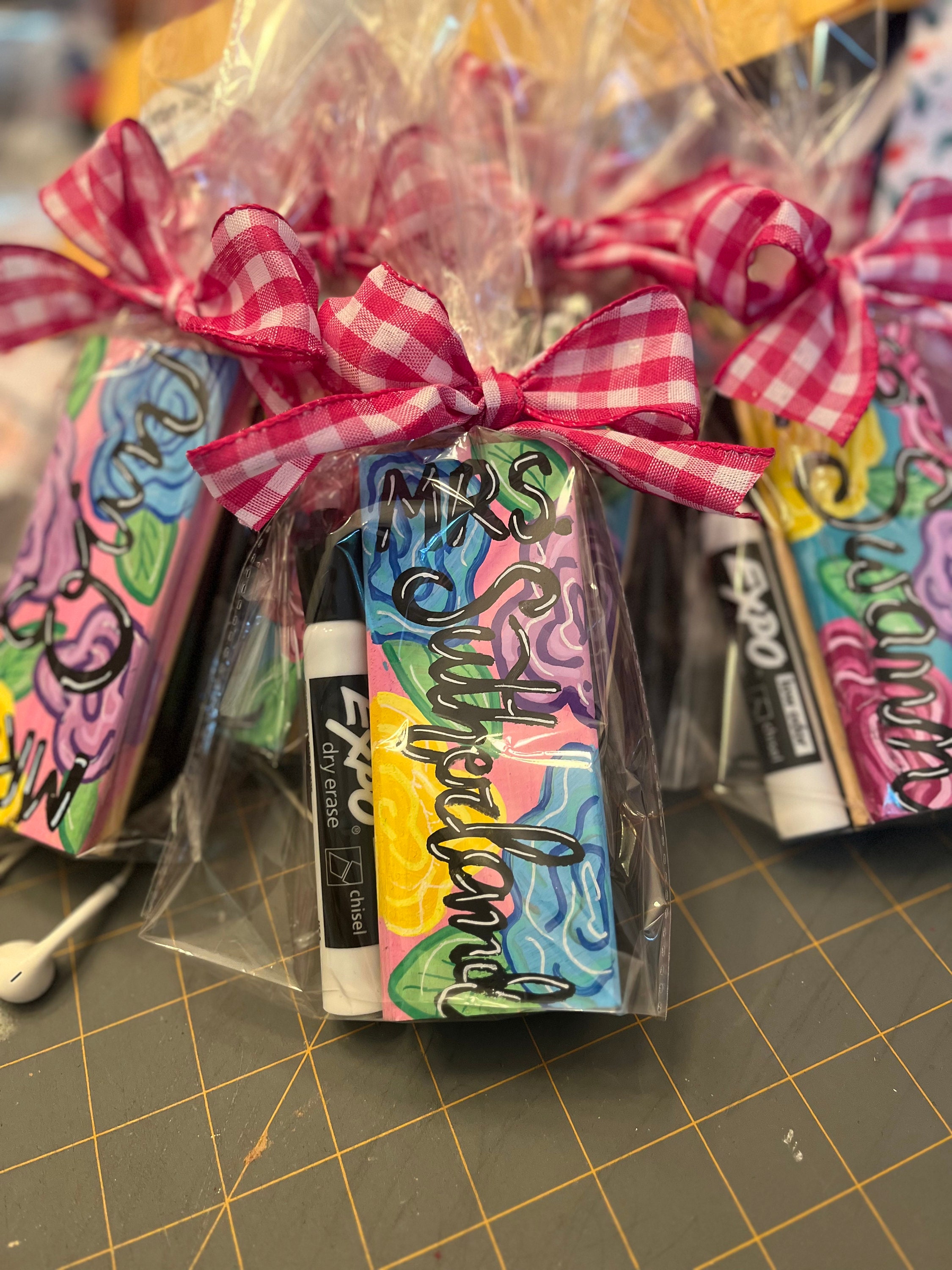 Custom Hand Painted Erasers Custom Teacher Gift Teacher - Etsy