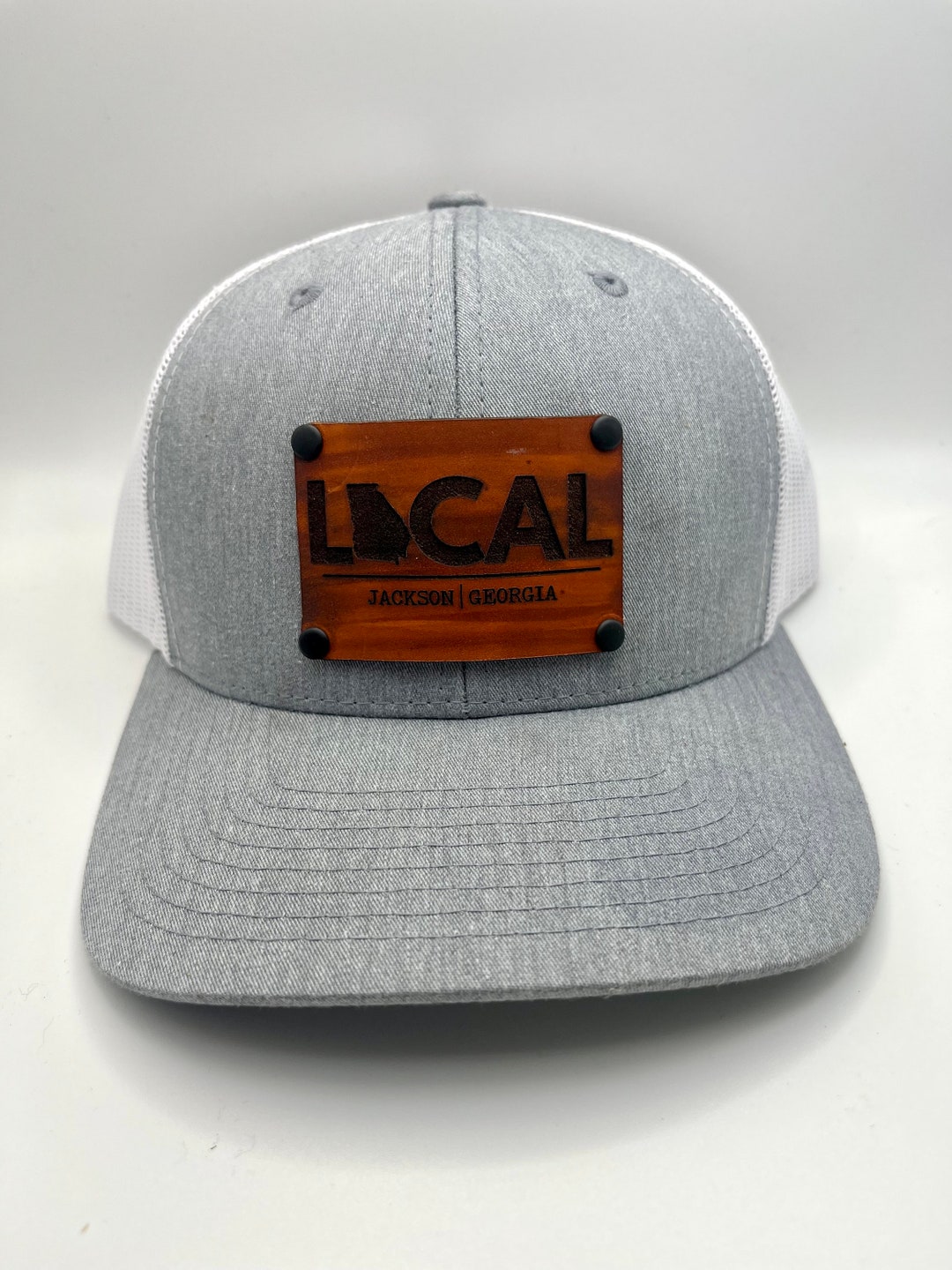 Custom Local Leather Patch Hat/custom City State Leather Patch Hat ...